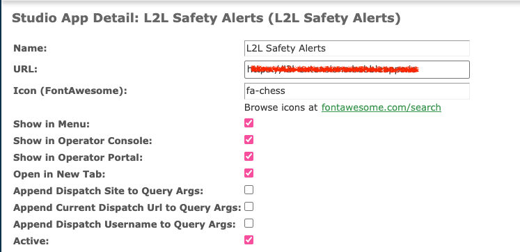 Link to L2L Studio app in Dispatch – L2L